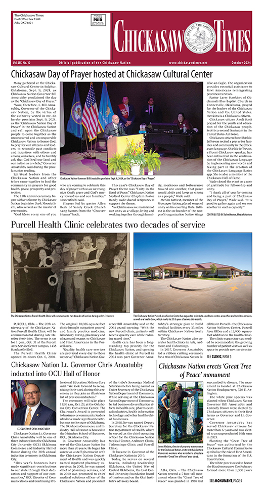 Archived E-Editions | Chickasaw Times